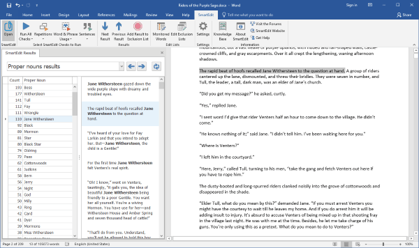 Gallery and Screenshots of SmartEdit for Word - SmartEdit