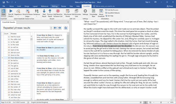 Gallery and Screenshots of SmartEdit for Word - SmartEdit