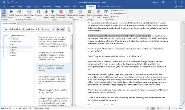 Gallery and Screenshots of SmartEdit for Word - SmartEdit
