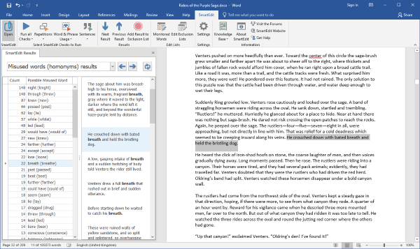 Gallery and Screenshots of SmartEdit for Word - SmartEdit