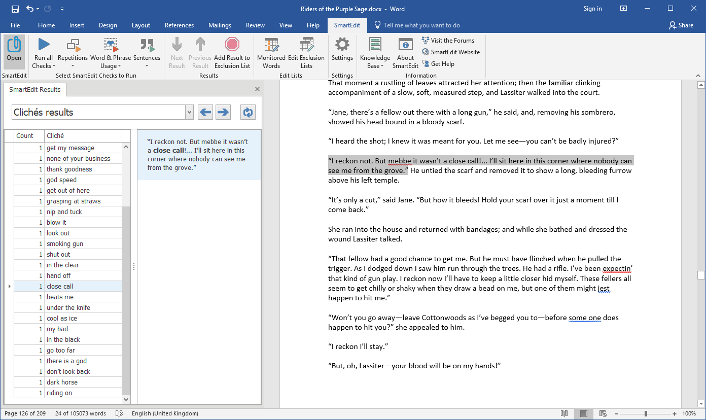 Gallery and Screenshots of SmartEdit for Word - SmartEdit